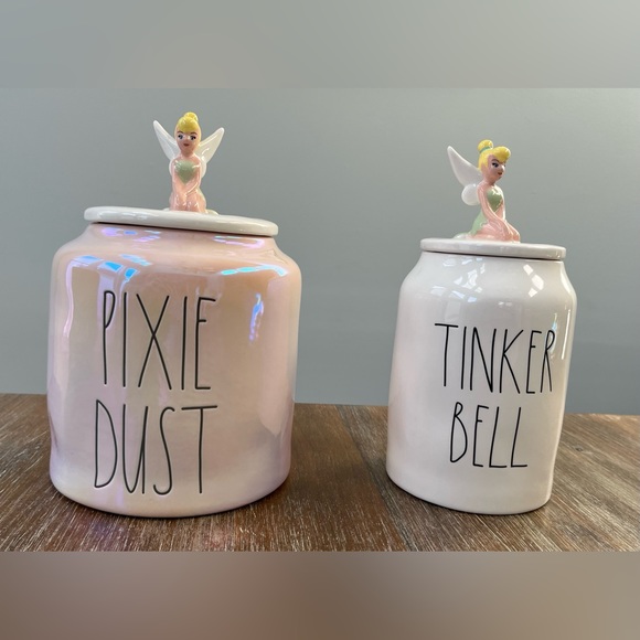 Disney | Kitchen | Nwt Rae Dunn Disney Tinker Bell Pixie Duet Canistersjars | Poshmark